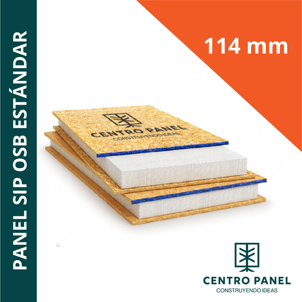 Panel SIP OSB estándar 114 mm – Centropanel