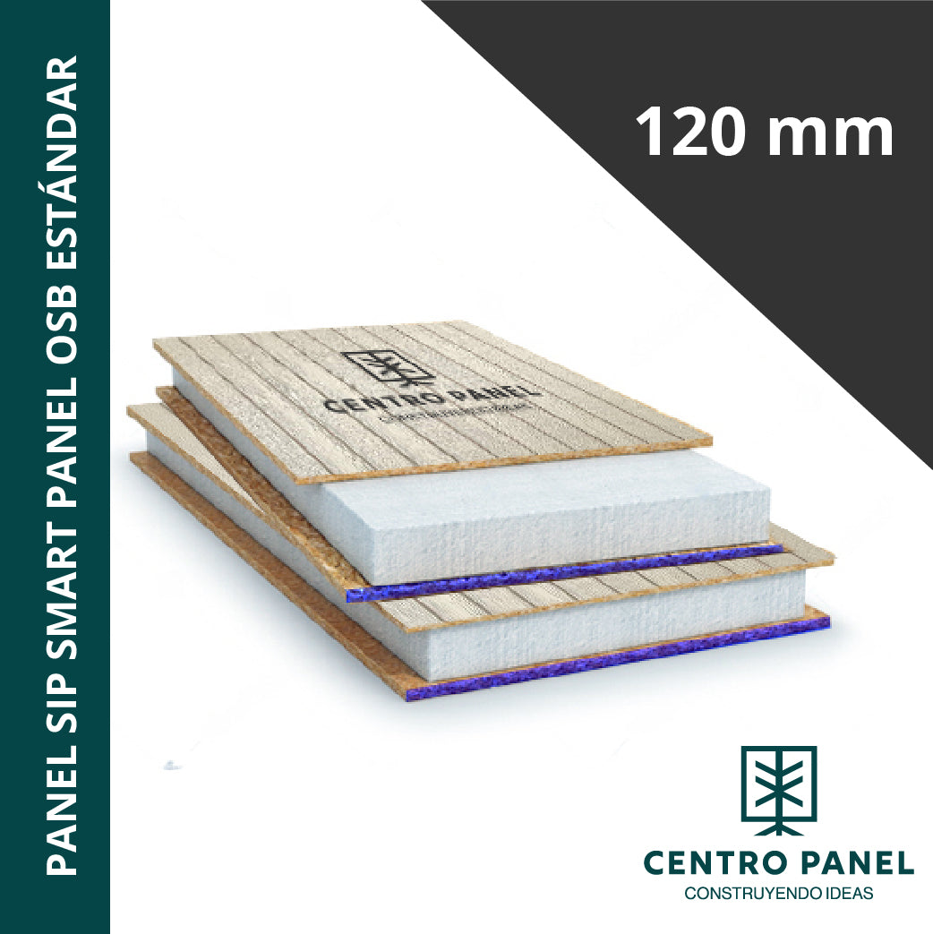 Panel SIP SMART PANEL OSB estándar 120 mm – Centropanel